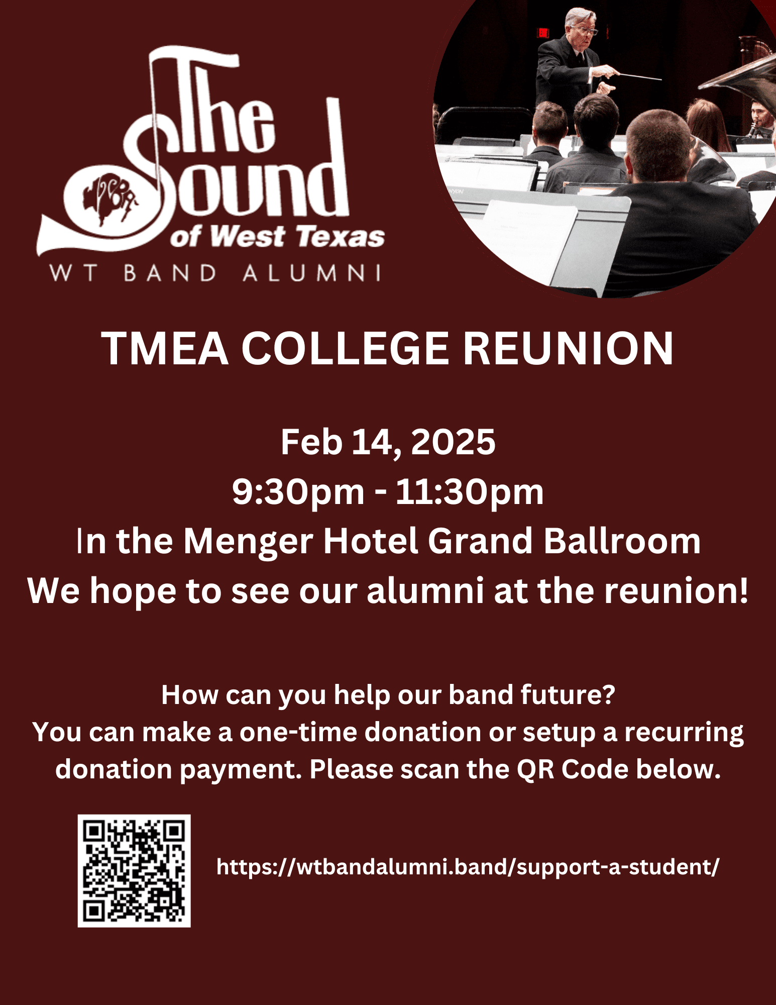 2025 TMEA College Reunion - WT Band Alumni
